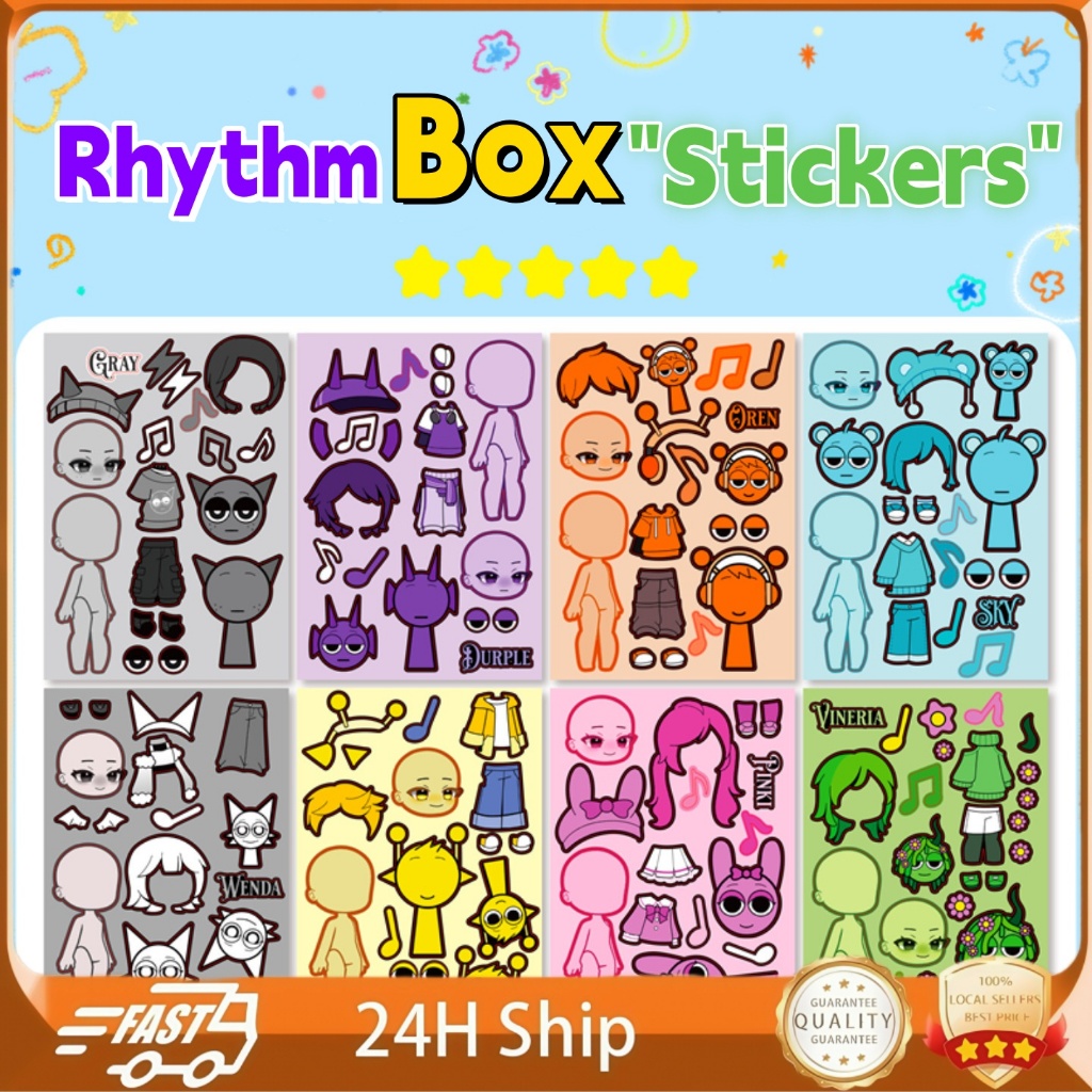 Rhythm Box Kids Stickers Fashion Dress-Up DIY Craft Toys-Educational ...