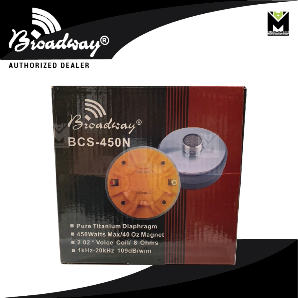 Broadway BCS-450N 450watts Pure Titanium Diaphragm Compression Driver ...