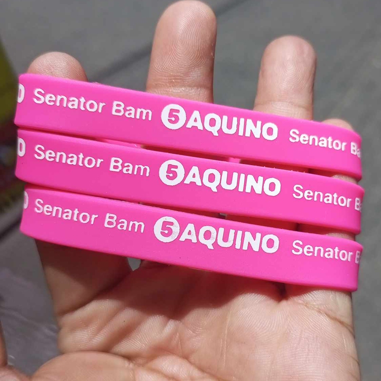 Bam Aquino Baller Band Wristband Silicone Rubber Leni Sold per Piece ...