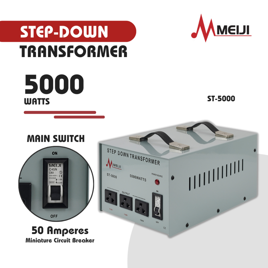 Meiji Step Down Transformer 5000 Watts Step-Down Transformers 5 000 ...