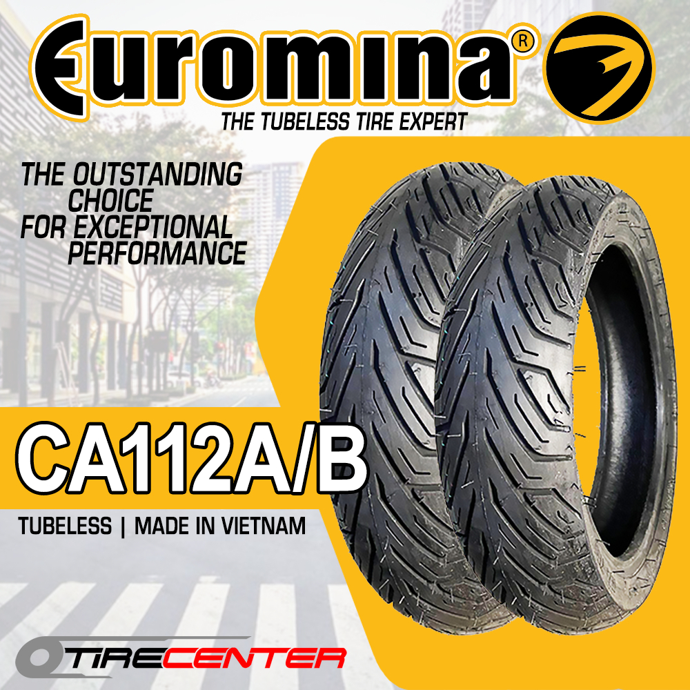 Aerox Tire Combo Front & Rear 100/80-14 & 150/70-14 Euromina CA112A ...