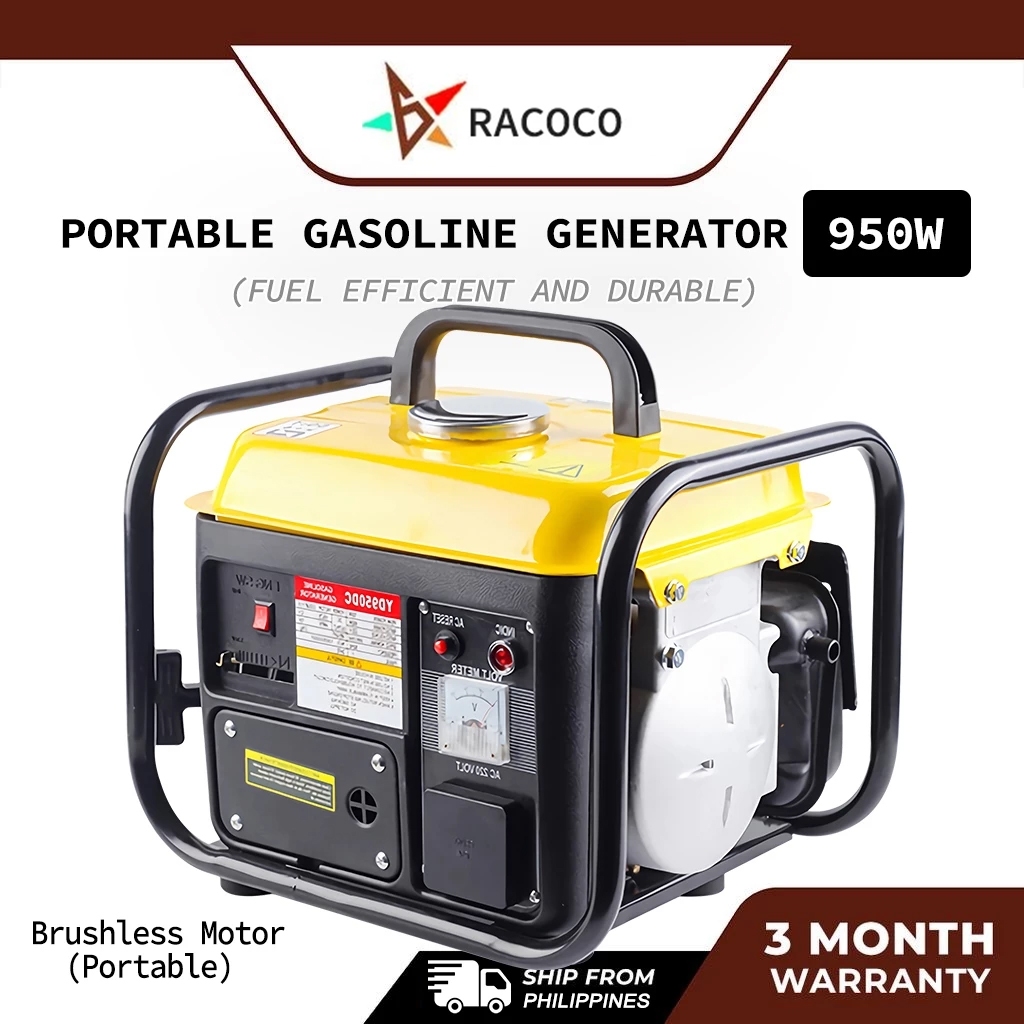 Portable Gasoline Generator Set 950W Household Outdoor Small Generator ...