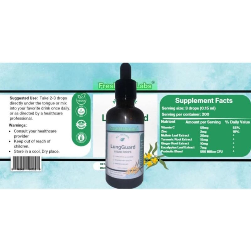 Authentic Lung Guard Liquid Drops | Shopee Philippines