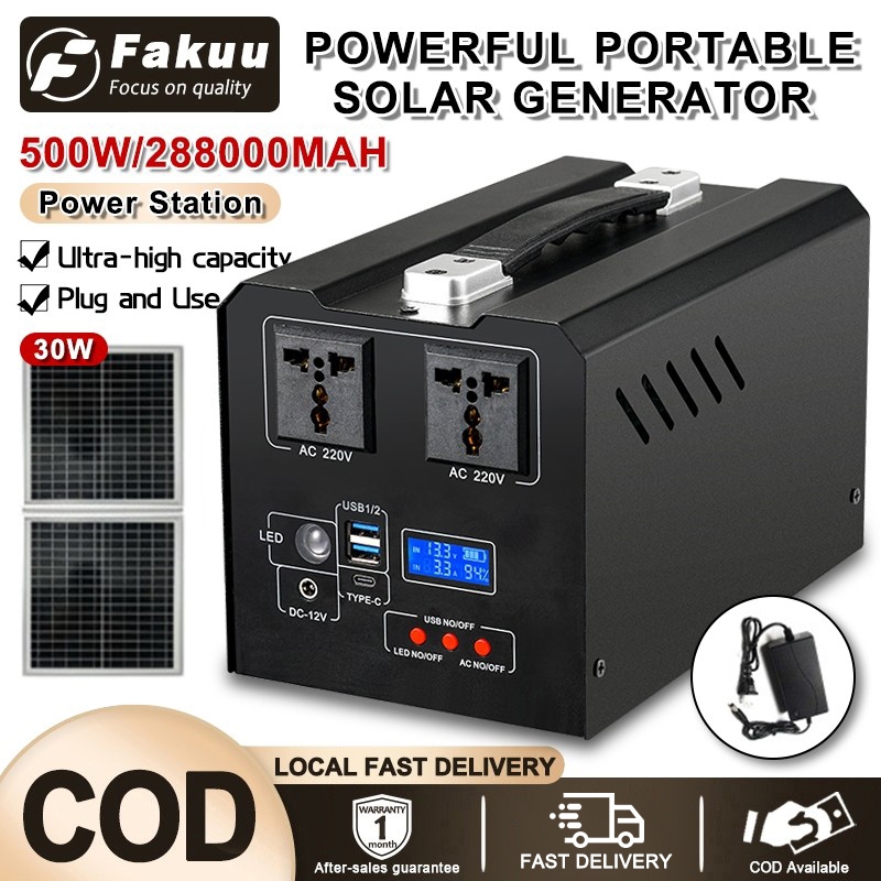Portable Power Station 200W Laptop Power bank 220V 78800mAh Large ...