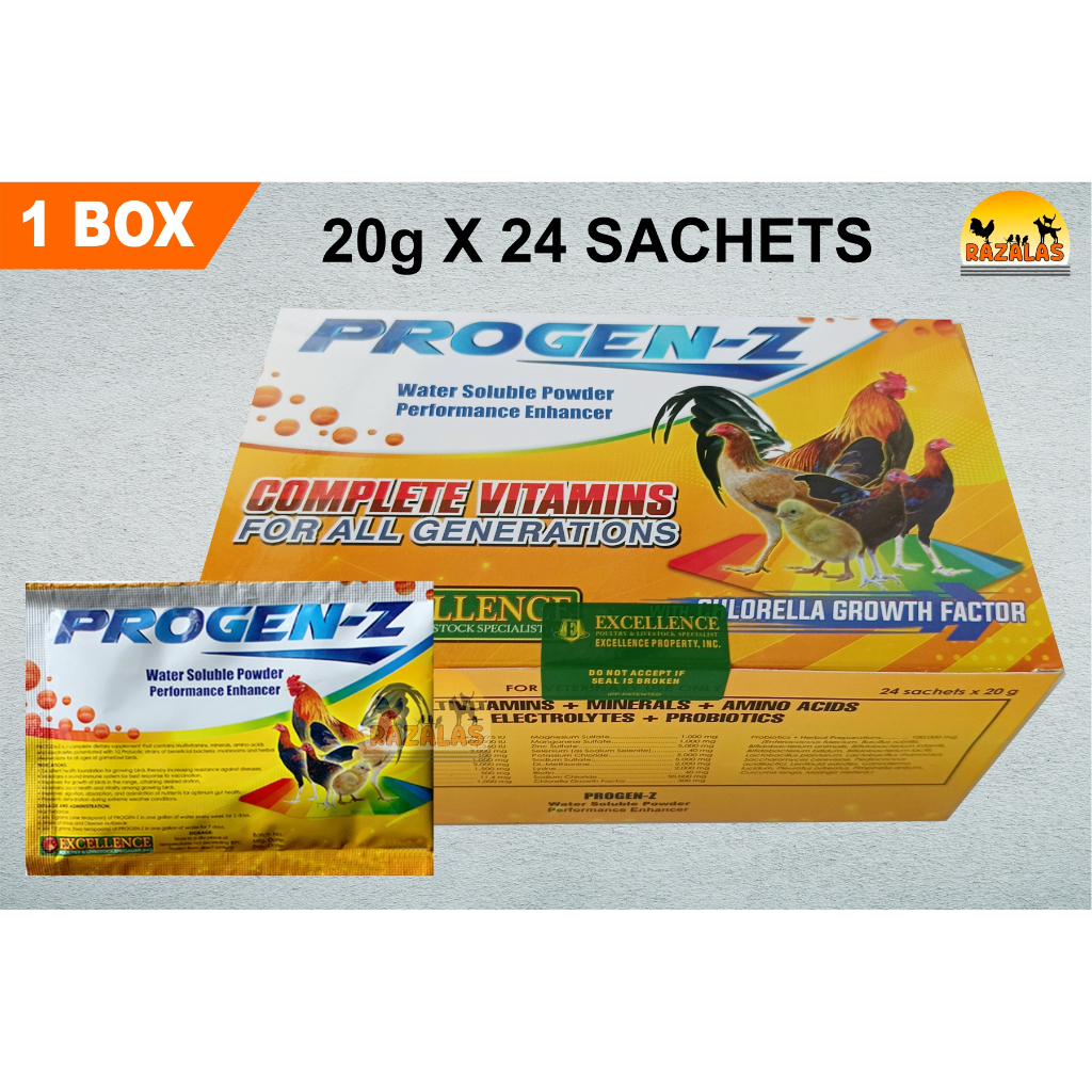 PROGEN Z 1 BOX 20g X 24 SACHETS | Shopee Philippines