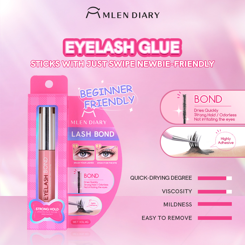 MLEN DIARY Eyelash Glue Mascara Lasting Bond Seal Eyelash Strong Hold ...