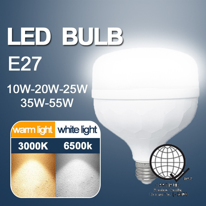 LED Bulb Lamp E27 Warm Light Bulb 10W/20W/25W/35W Warm Yellow Light ...