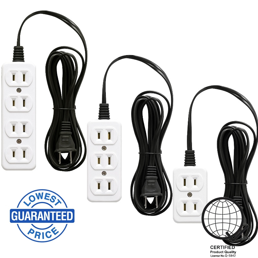 5 Meter Wire Cord Power Socket Wire Extension 2-3-4 Gang Moveable ...