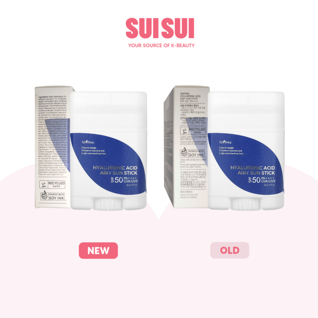 ISNTREE Hyaluronic Acid Airy Sun Stick SPF50+ PA++++ 22g [Sunscreen ...