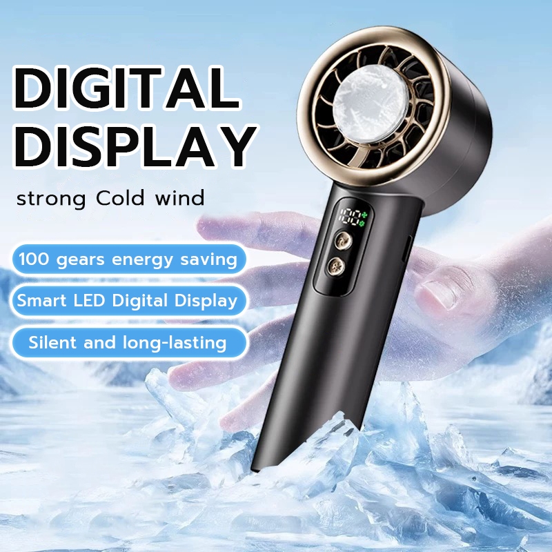 Turbo Fan Mini Fan Rechargeable Handheld Fan Portable Fan Strong Wind ...
