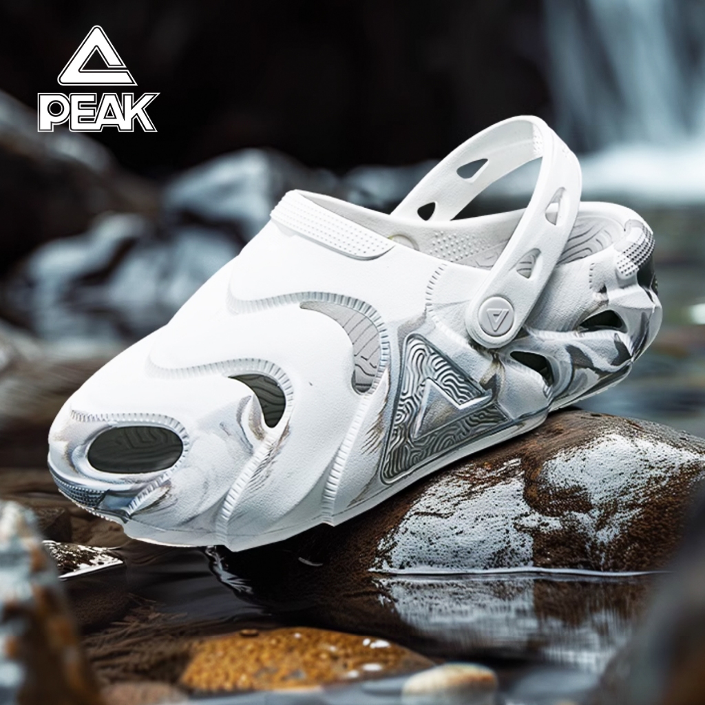 PEAK Men's TaiChi Foam CloudWalker Clogs Sandals with Strap ET42811L ...