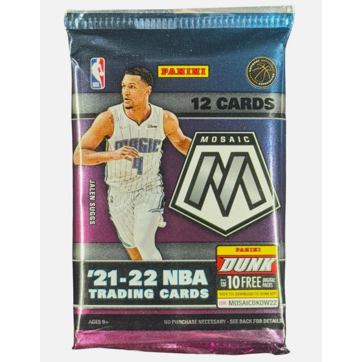 2021-22 Basketball Mosaic Fast Break PACK Hobby Hybrid (SOLD PER PACK ...