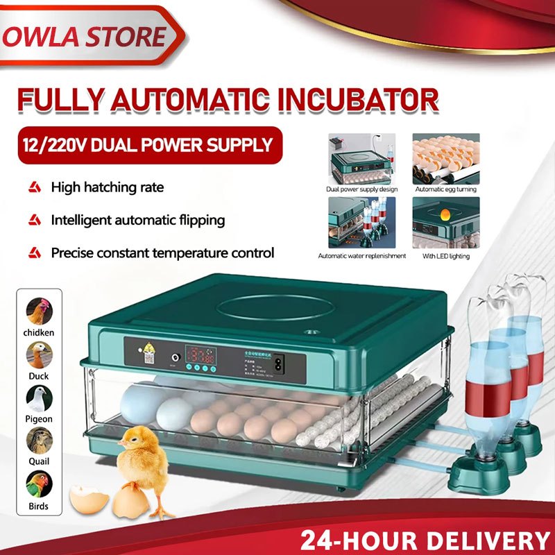 Incubator Fully Automatic Rotation Egg Incubator Intelligent Digital ...