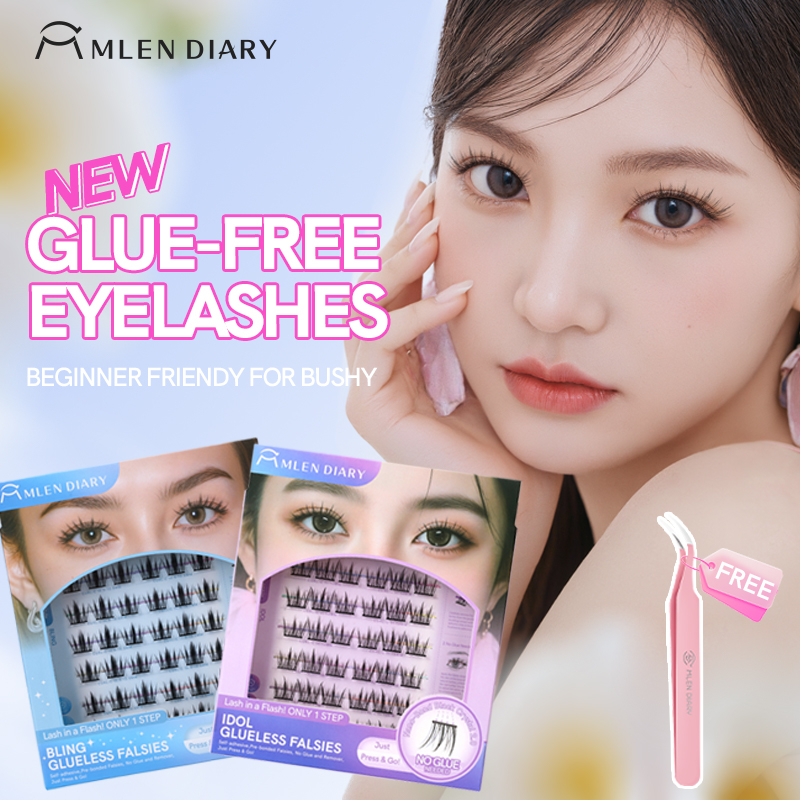 [SHIP ON 24 HOURS] MLEN DIARY Glue-free Eyelash For Beginner Easy DIY ...