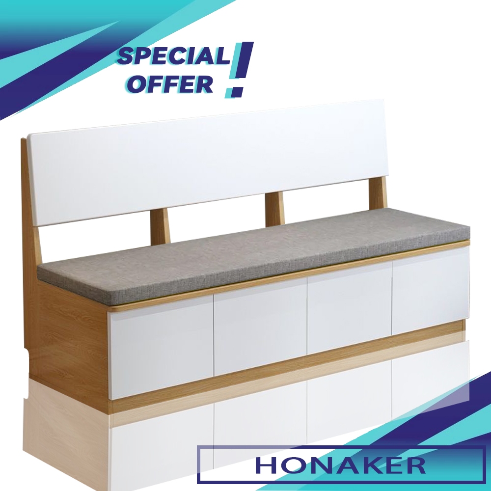 Multifunctional storage bench backrest sofa stool living room dining ...