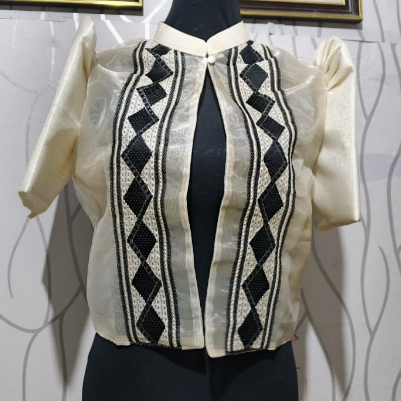 Modern Filipiniana Diamond Design (Embroidery) | Shopee Philippines