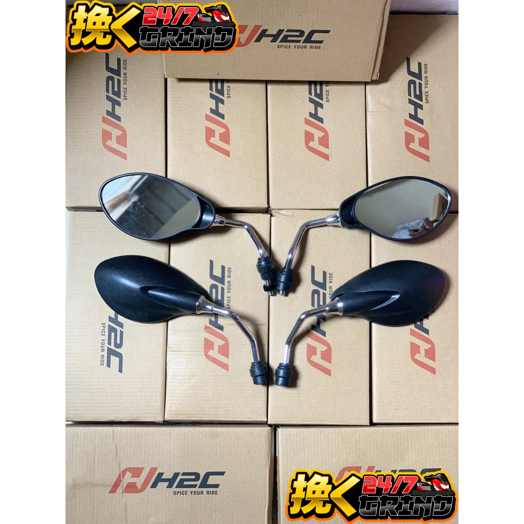 H2C Side Mirror Chrome Stem For YAMAHA / HONDA | Shopee Philippines