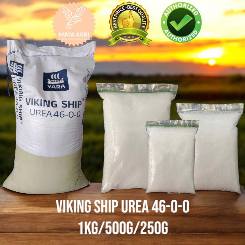 VIKING SHIP UREA PRILLED 46-0-0 PINO 250G / 500 / 1KG - YARA | Shopee ...