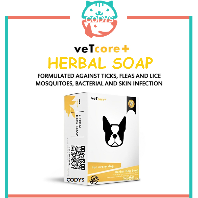 Vet Core+ Herbal Dog Soap All Natural (120g) | Shopee Philippines