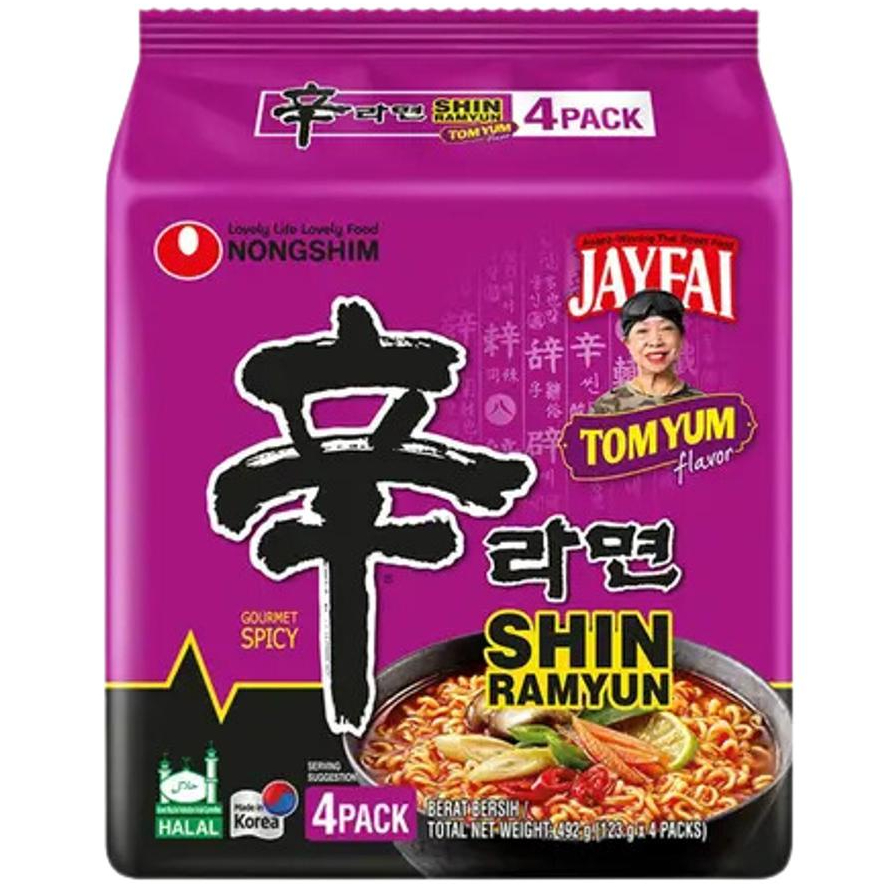 Nongshim Shin Ramyun Multipack Soup Base Tomyum Flavor 123gx4 | Shopee ...