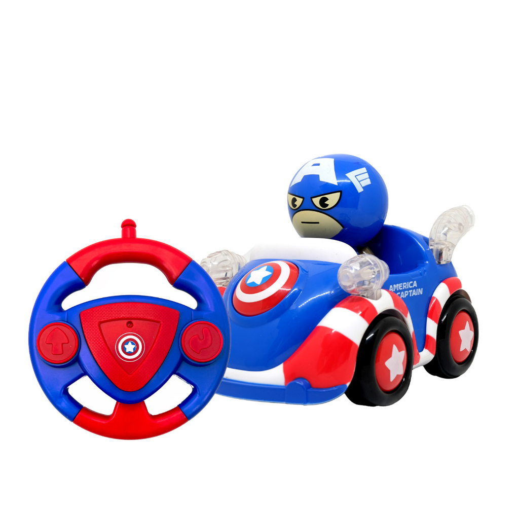 Marvel Avengers Captain America Remote Control with Lights & Sounds Car ...