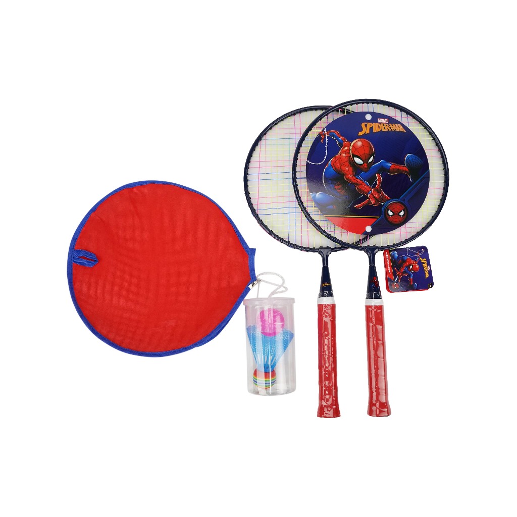 Marvel Spiderman Badminton Racket Set with Shuttlecock for Kids – Toys ...