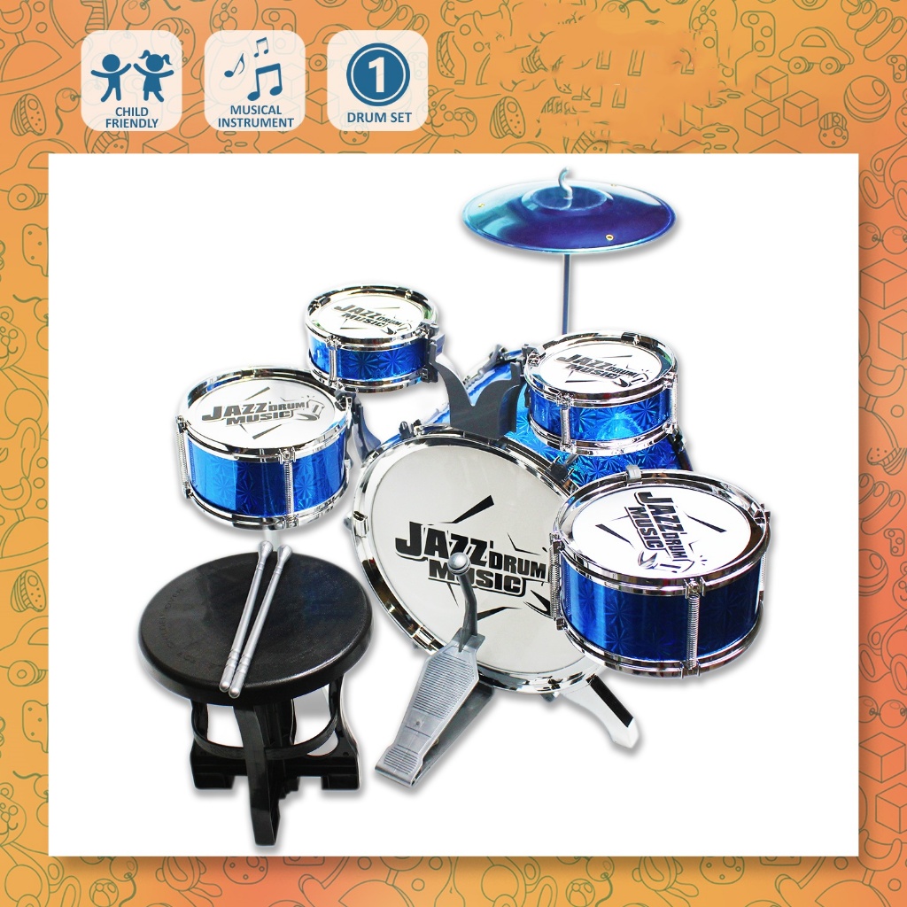 Retailmnl Children Kids Jazz Drum Set Musical Instrument Kids Toy ...