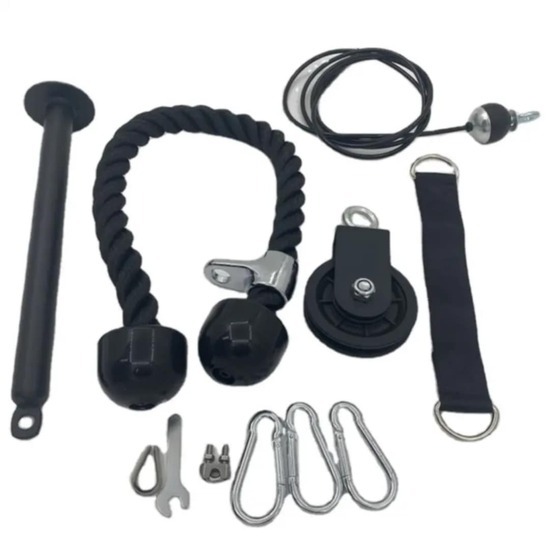 Cable Pulley System Home Gym, LAT Pull Down Weight Pulley System Gym ...