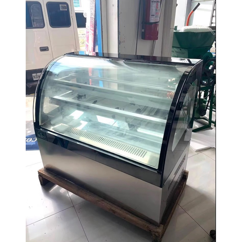 Brand new table top Curved glass display chiller | Shopee Philippines