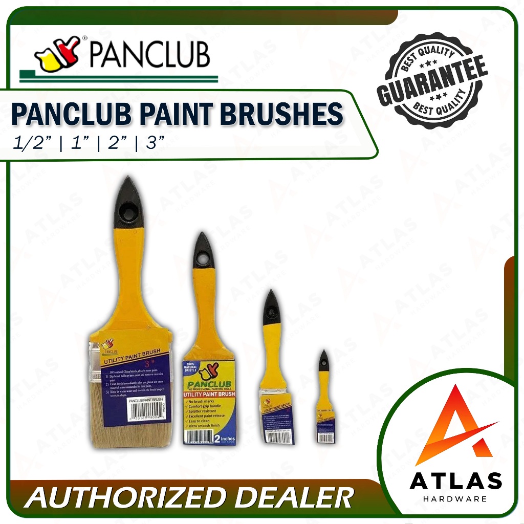 Panclub Paint Brush 1/2" 1" 2" 3" | Shopee Philippines