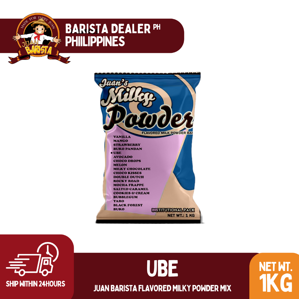 Juan Milky Ube Flavored Powder for Milk Shake, Milk Tea, and Scramble 1 ...