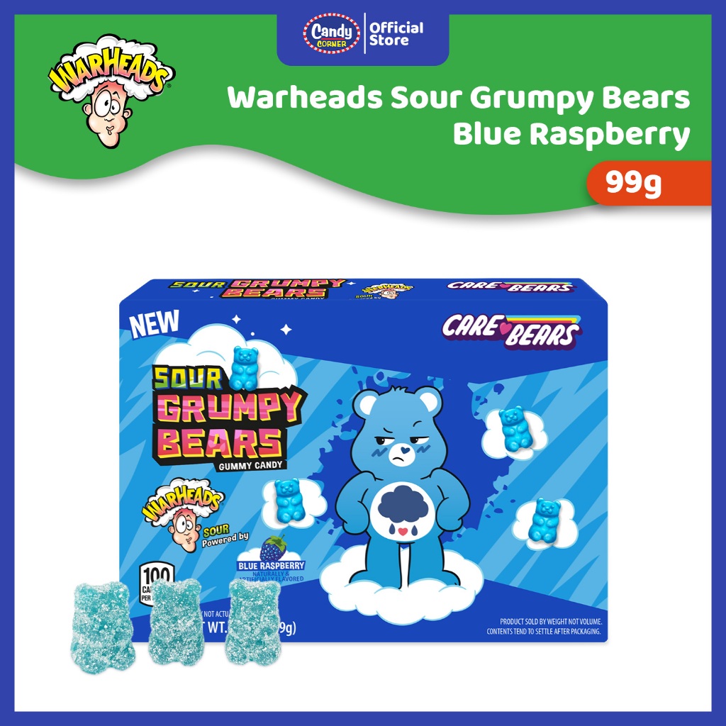 Warheads Sour Grumpy Bears Blue Raspberry | Shopee Philippines