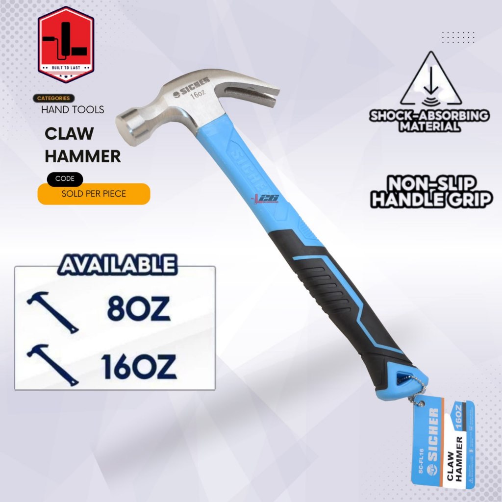 SICHER by QUEEN BEE Claw Hammer 8oz/220g | 16oz/450g Strong Drop-Forged ...