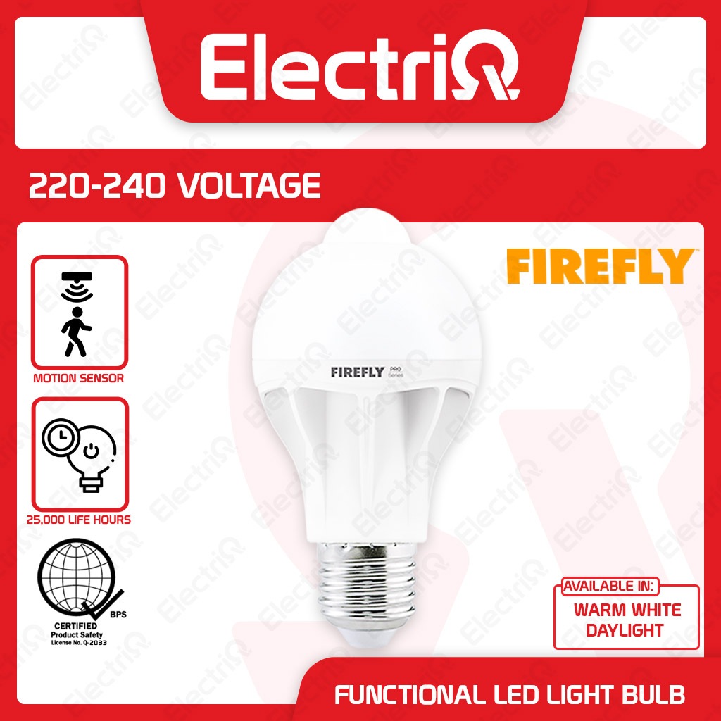 Electriq | Firefly Functional LED Motion Sensor 6W 90s Delay Warm White ...