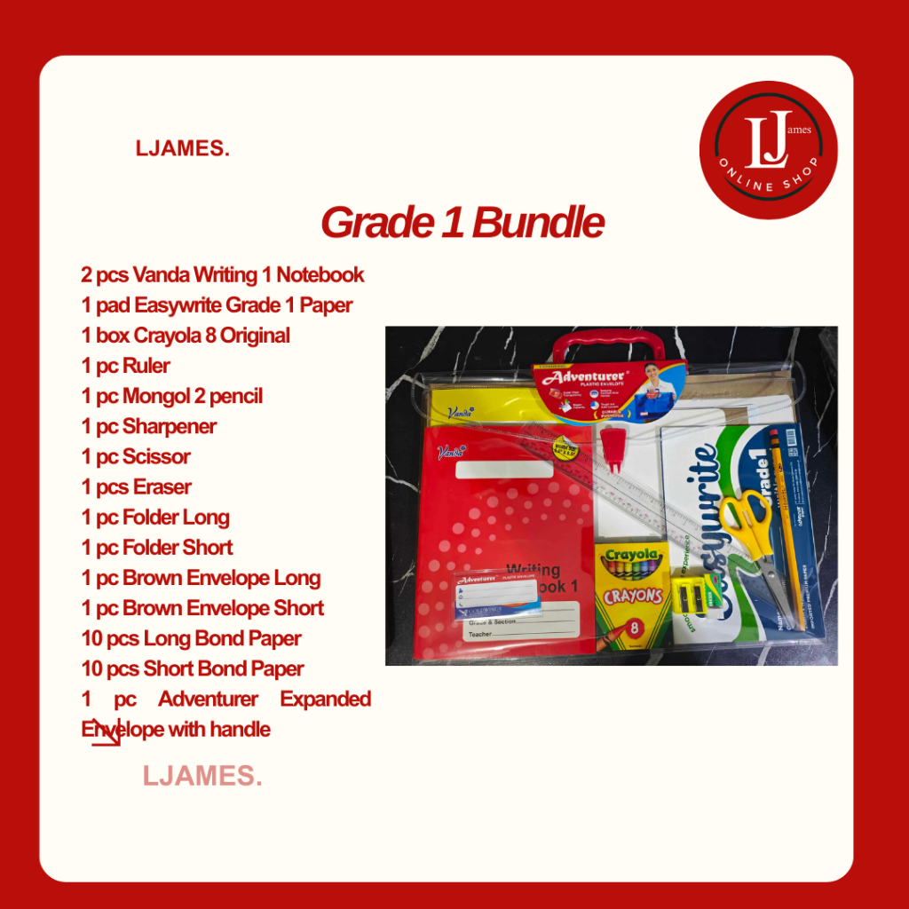kinder to grade 1,2,3 bundle pack school supplies back to school ...