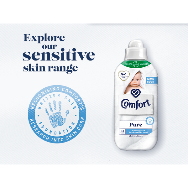 Comfort Pure Fabric Conditioner – Hypoallergenic, Baby-Safe, Imported ...