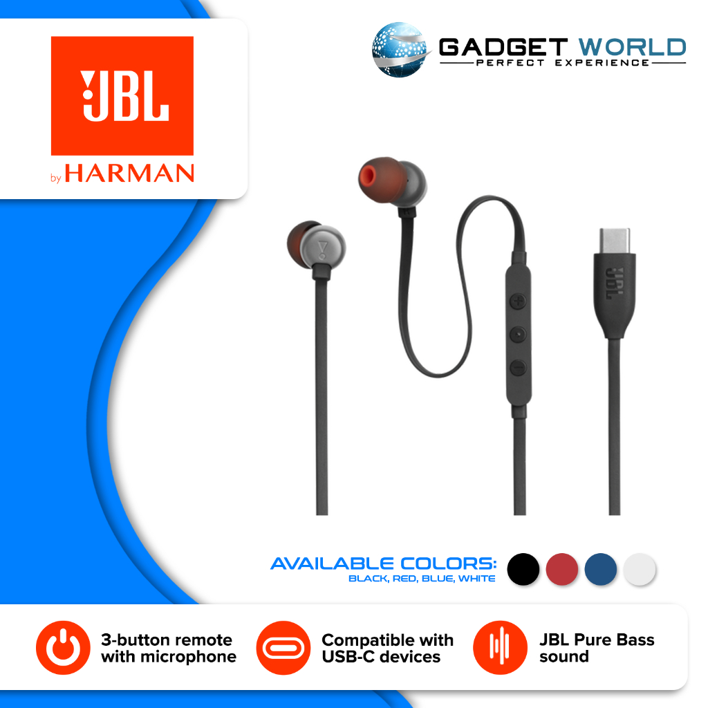 JBL Tune 310C USB Type C Wired Hi-Res In-Ear Headphones | Shopee ...