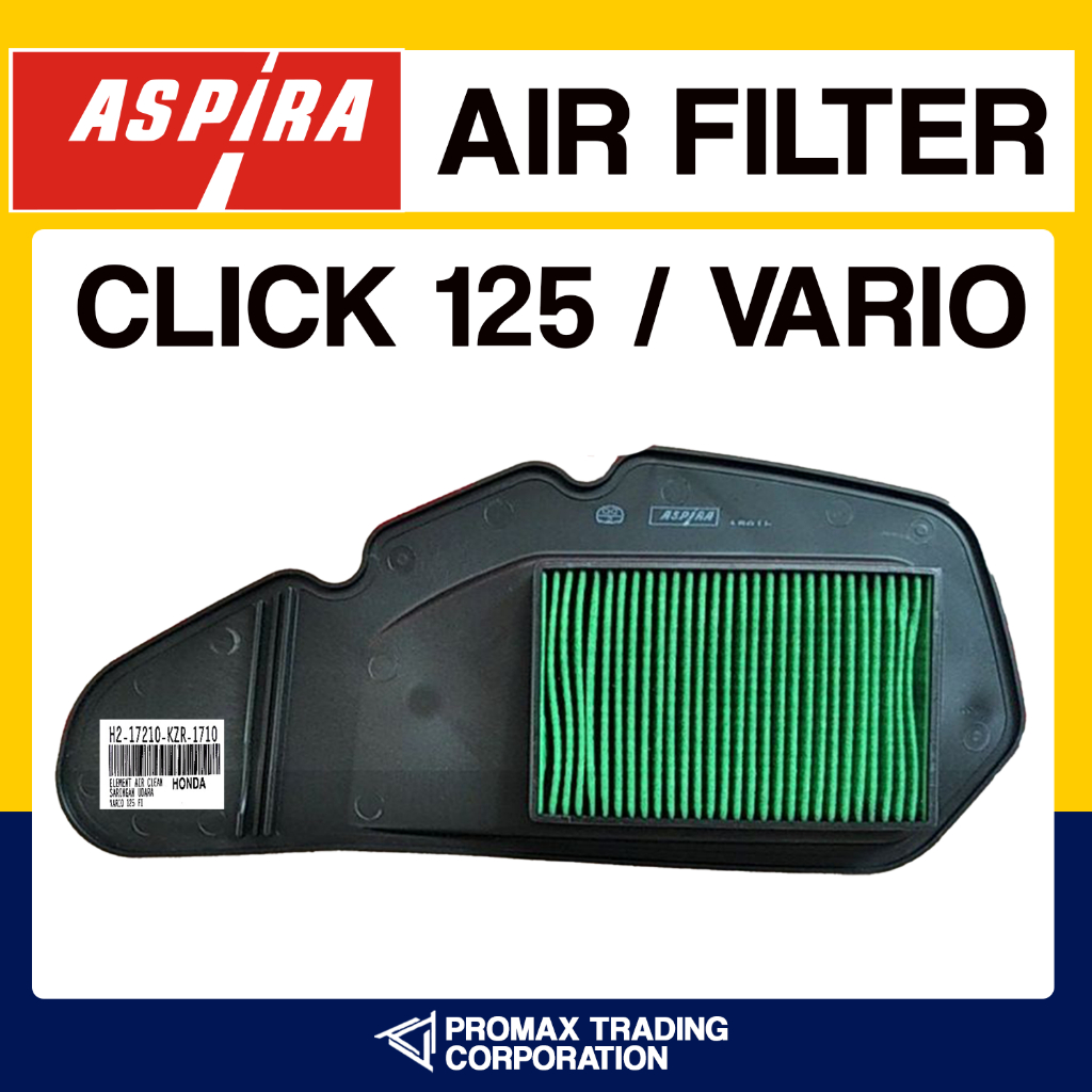 Aspira HONDA CLICK 125 / VARIO Air Cleaner Element Air Filter ...
