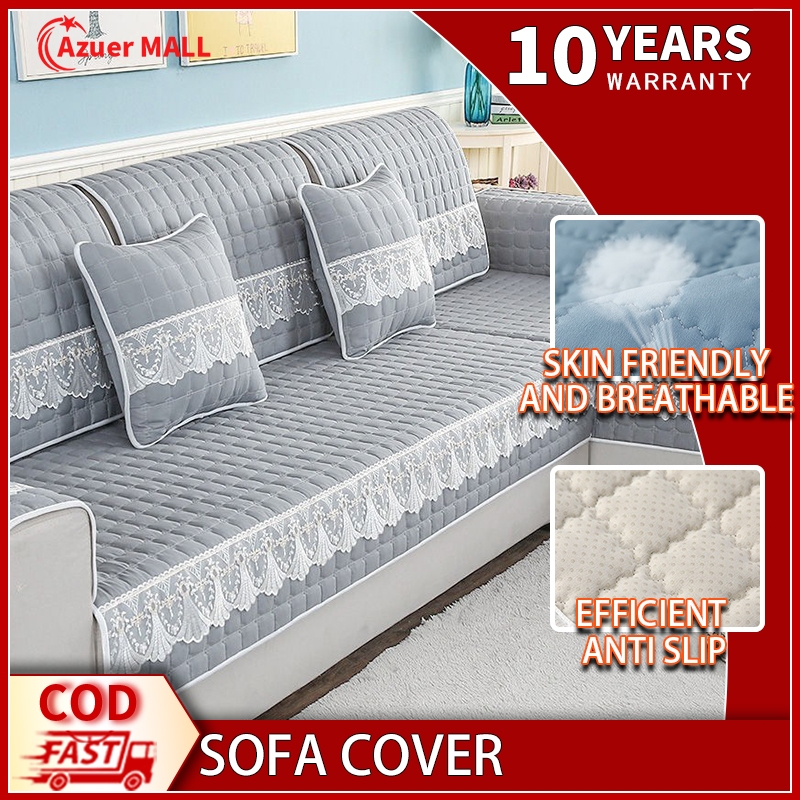 Azuer Sofa Cover Set For 1/2/3/4 Seater Shape Long Mat Sofa Cover Sofa ...