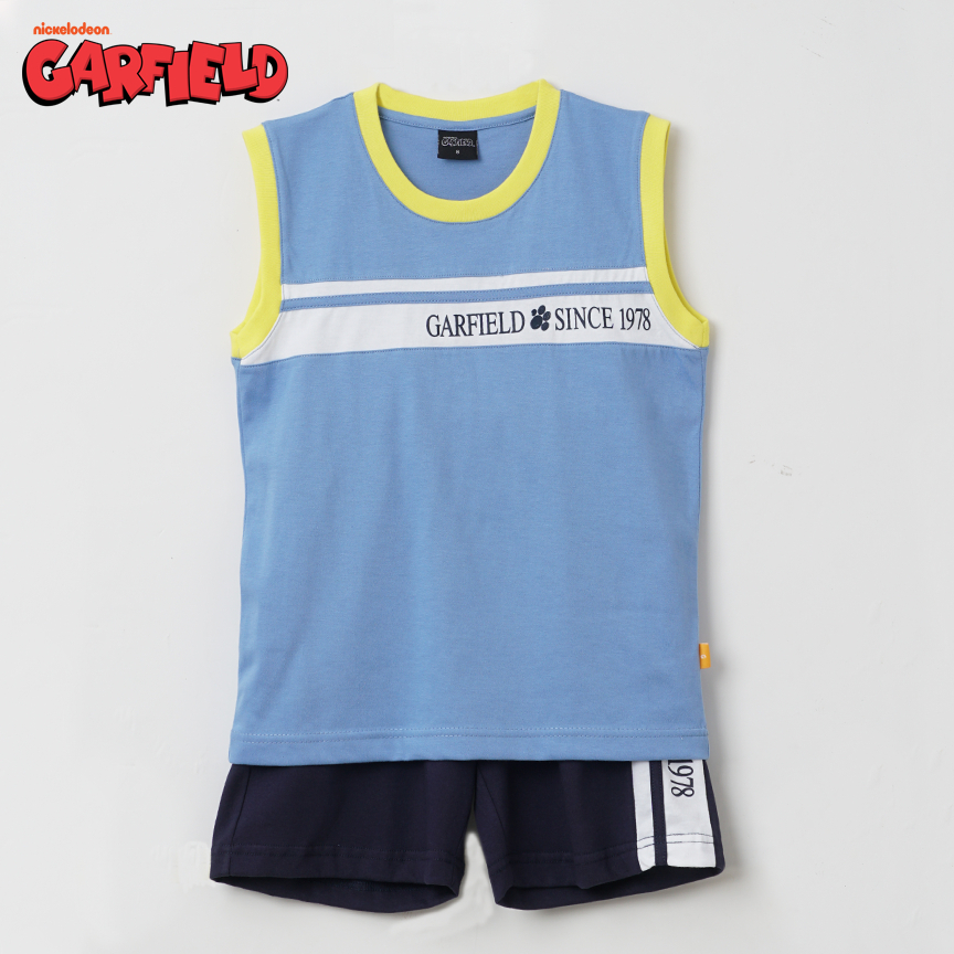 Garfield Children Dual Color Muscle Sando & Short Set | Shopee Philippines