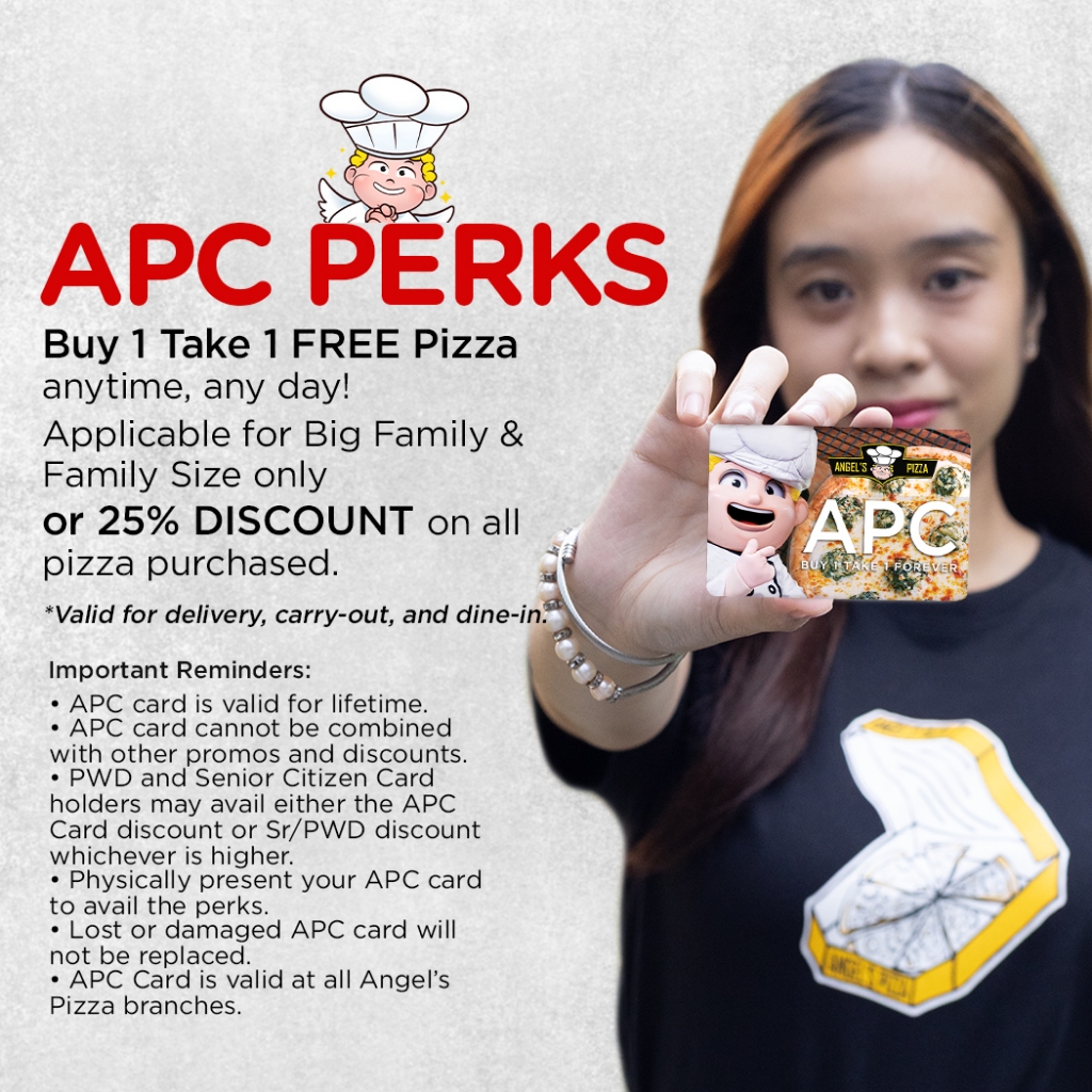 Angel's Pizza Card W/ 1 Free Medium Pizza | Shopee Philippines