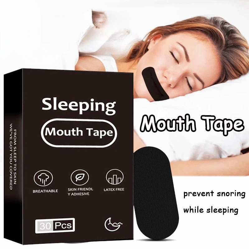 30pcs Anti Snoring Mouth Tape Sleeping Mouth Breathing Mouth Promote Nose Breathing | Shopee ...