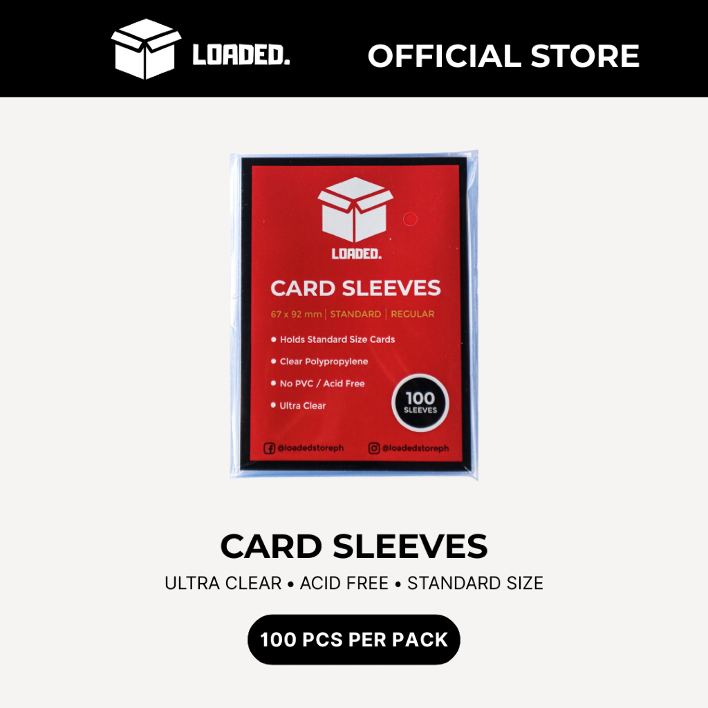 LOADED Premium Card Sleeves – 100 pcs | Ultra Clear | Fits Pokémon, MTG ...