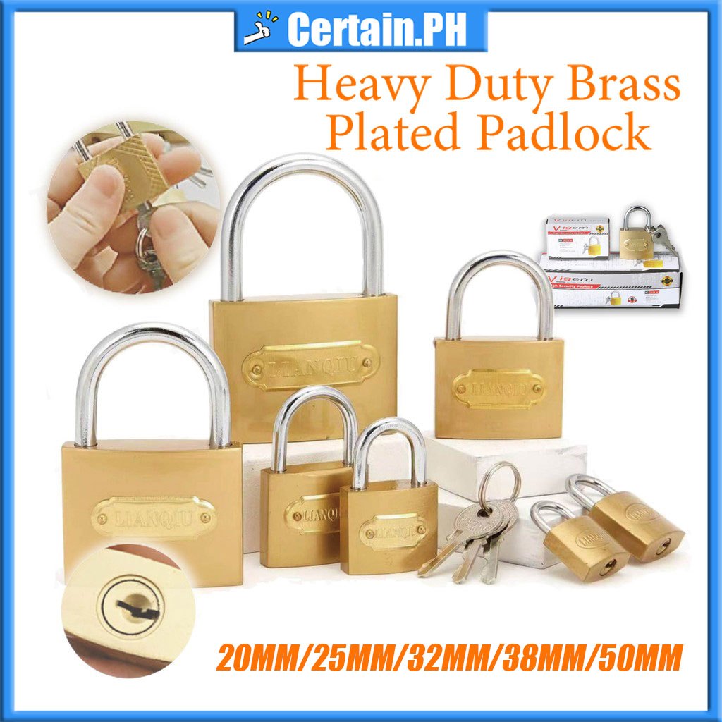 20mm/25mm /32mm/38mm/50mm Heavy Duty Brass Padlock For Doors Lock Good ...