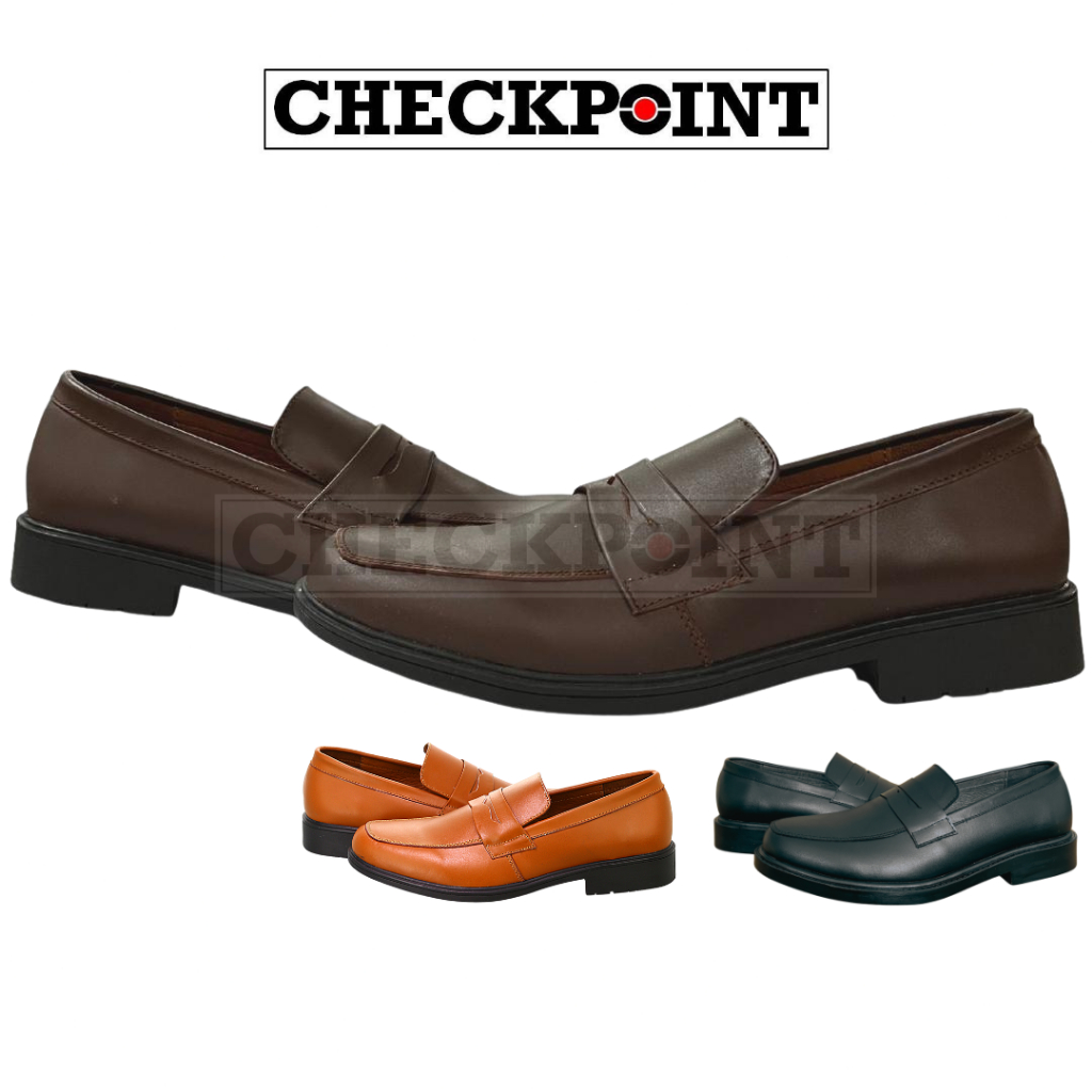 Checkpoint MARIKINA MADE Men's LEATHER FORMAL SHOES black brown tan ...