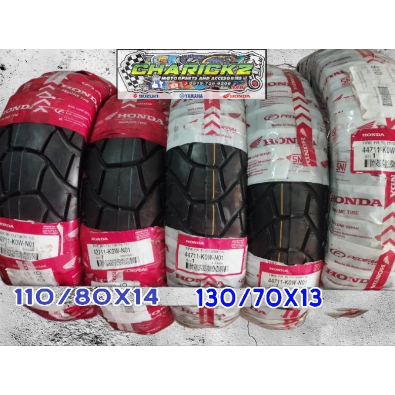 ADV 150/160 STOCK TIRE Front 110/80X14, Rear 130/70X13 FEDERAL TIRE ...