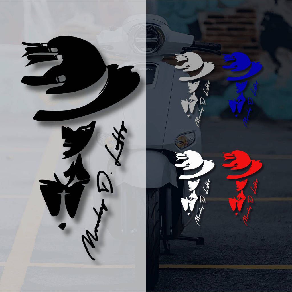 HONDA GIORNO VINYL STICKER - ONE PIECE - LUFFY | Shopee Philippines