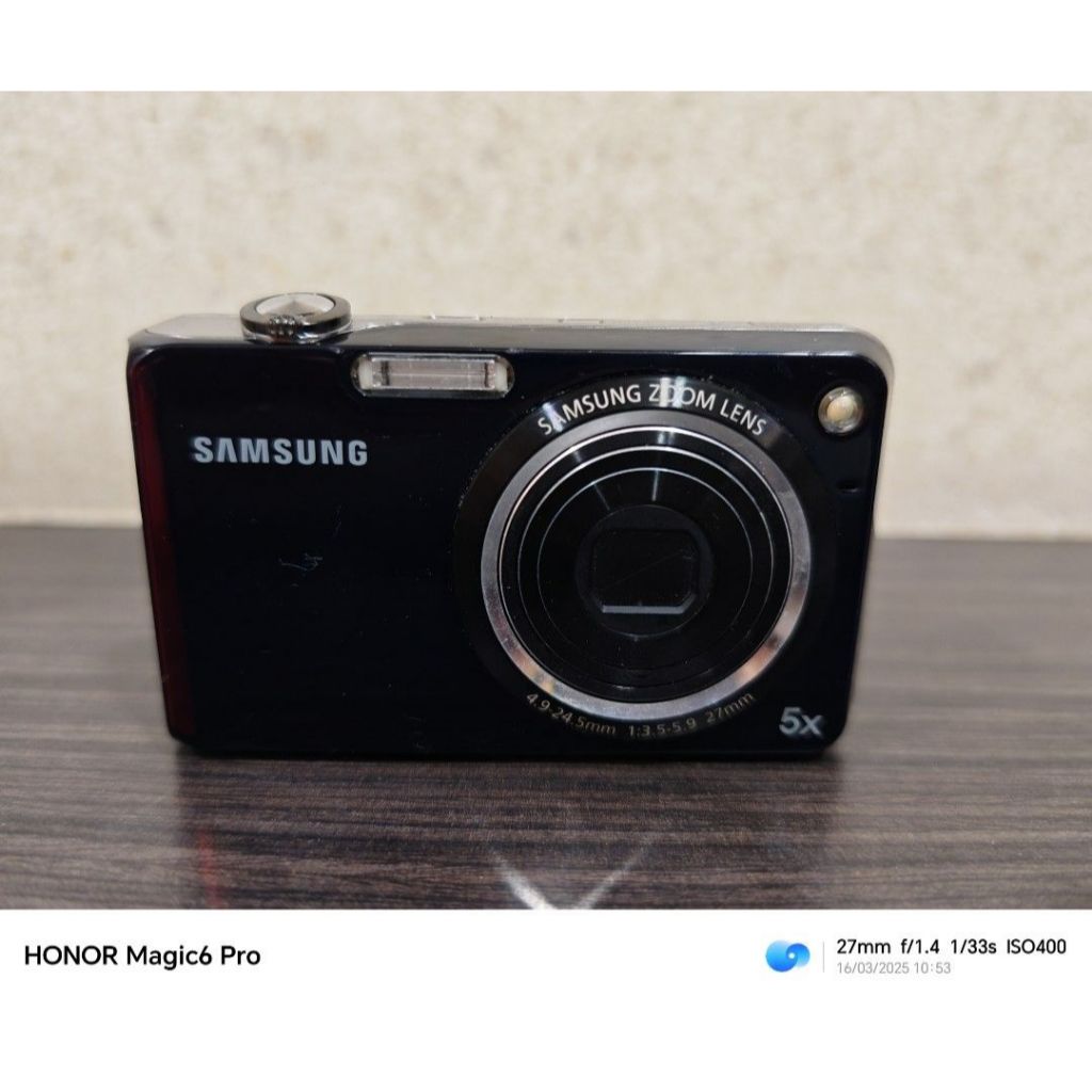 [used] Samsung PL150 CCD Digital Camera Black Edition with Dual LCD screen Design | Shopee ...