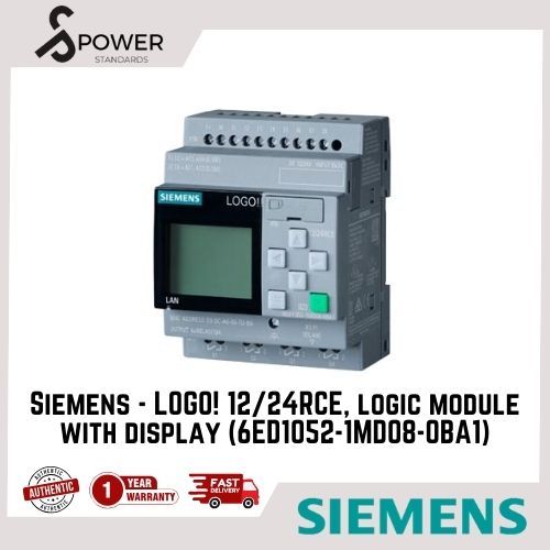 Siemens LOGO! 12/24RCE, logic module with display (6ED1052-1MD08-0BA1 ...