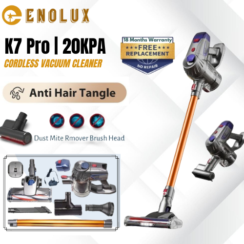 Enolux K7 PRO Cordless Vacuum Cleaner Wireless Lightweight Strong ...